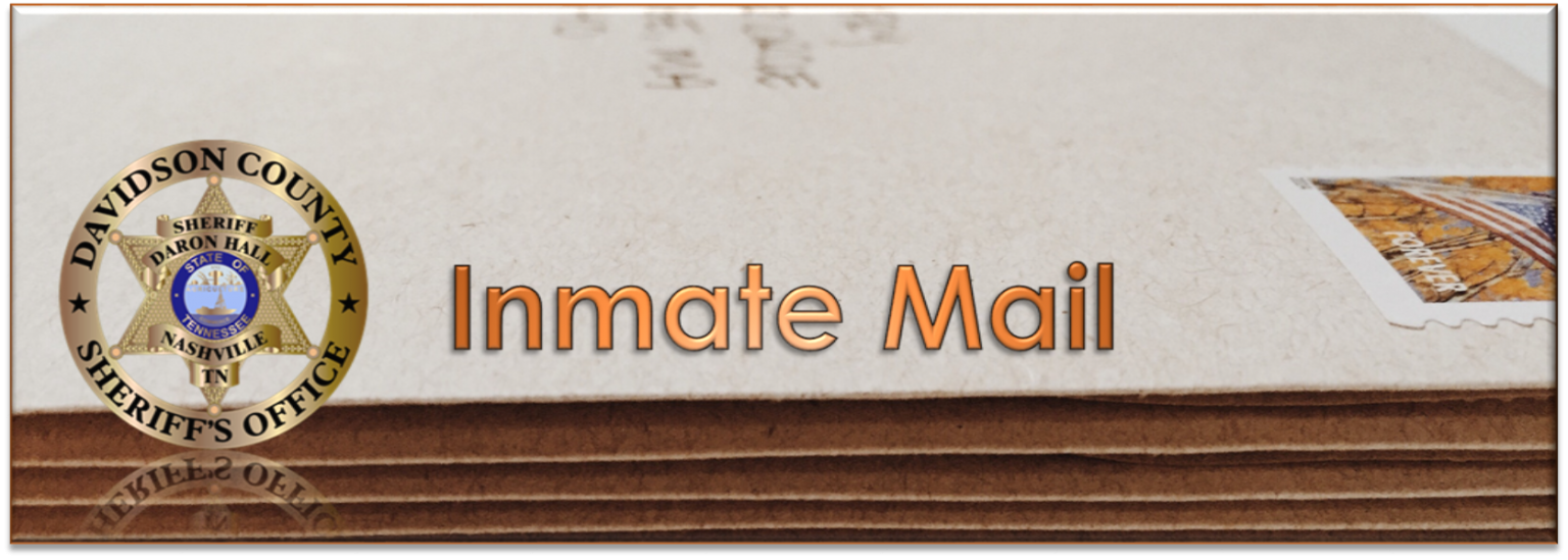 Inmate Mail – Davidson County Sheriff – Nashville Tennessee