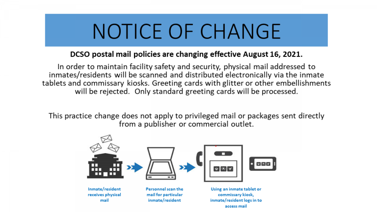 Inmate Mail – Davidson County Sheriff – Nashville Tennessee